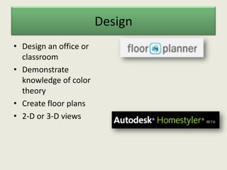 Design and floorplan tools | PPT
