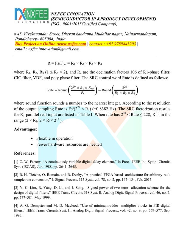 Design And Fpga Implementation Of A Reconfigurable Digital Down Converter For Wideband