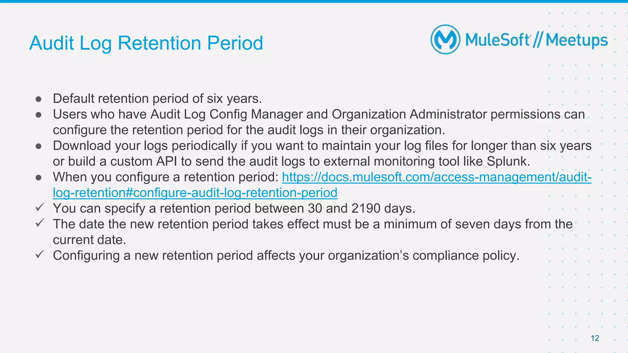 Design and Implementation Anypoint Platform Audit Logs Splunk ...