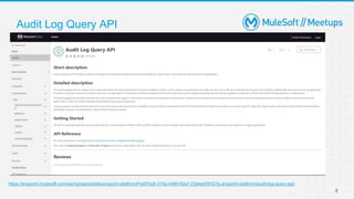 Design and Implementation Anypoint Platform Audit Logs Splunk Integration | PPTX
