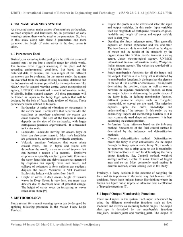 Design and implementation of a fuzzy based tsunami warning system | PDF
