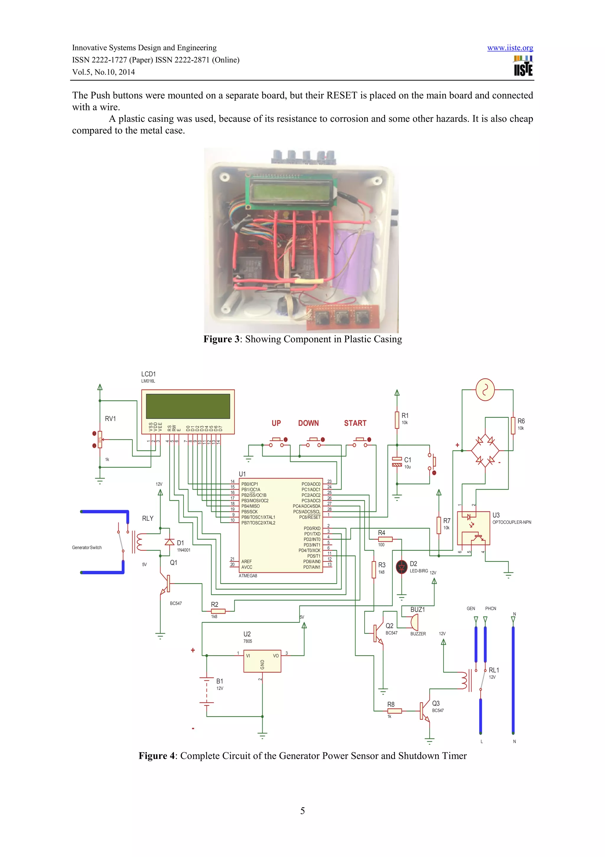 Design and implementation of a generator power sensor and shutdown timer | PDF | Radio Control ...