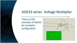 Design and implementation of analog multipliers with IC's | PPTX
