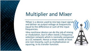 Design and implementation of analog multipliers with IC's | PPTX