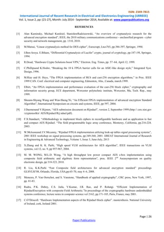 Design and Implementation of Area Efficiency AES Algoritham with FPGA and ASIC, | PDF ...