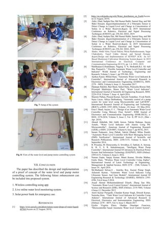 Design and implementation of a water level and pump motor controlling ...