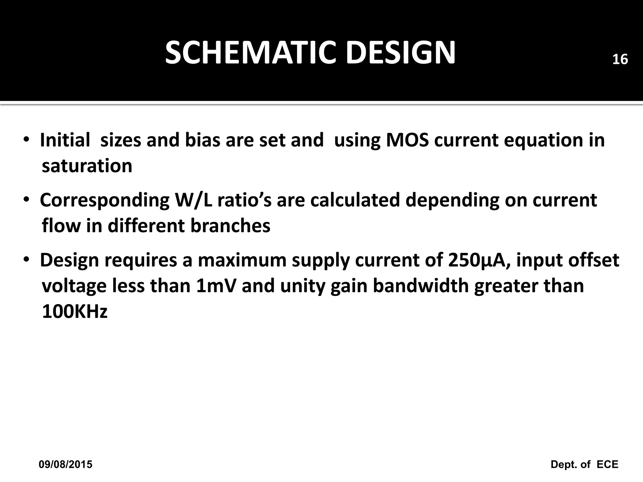 Design and implementation of cmos rail to-rail operational amplifiers | PPTX