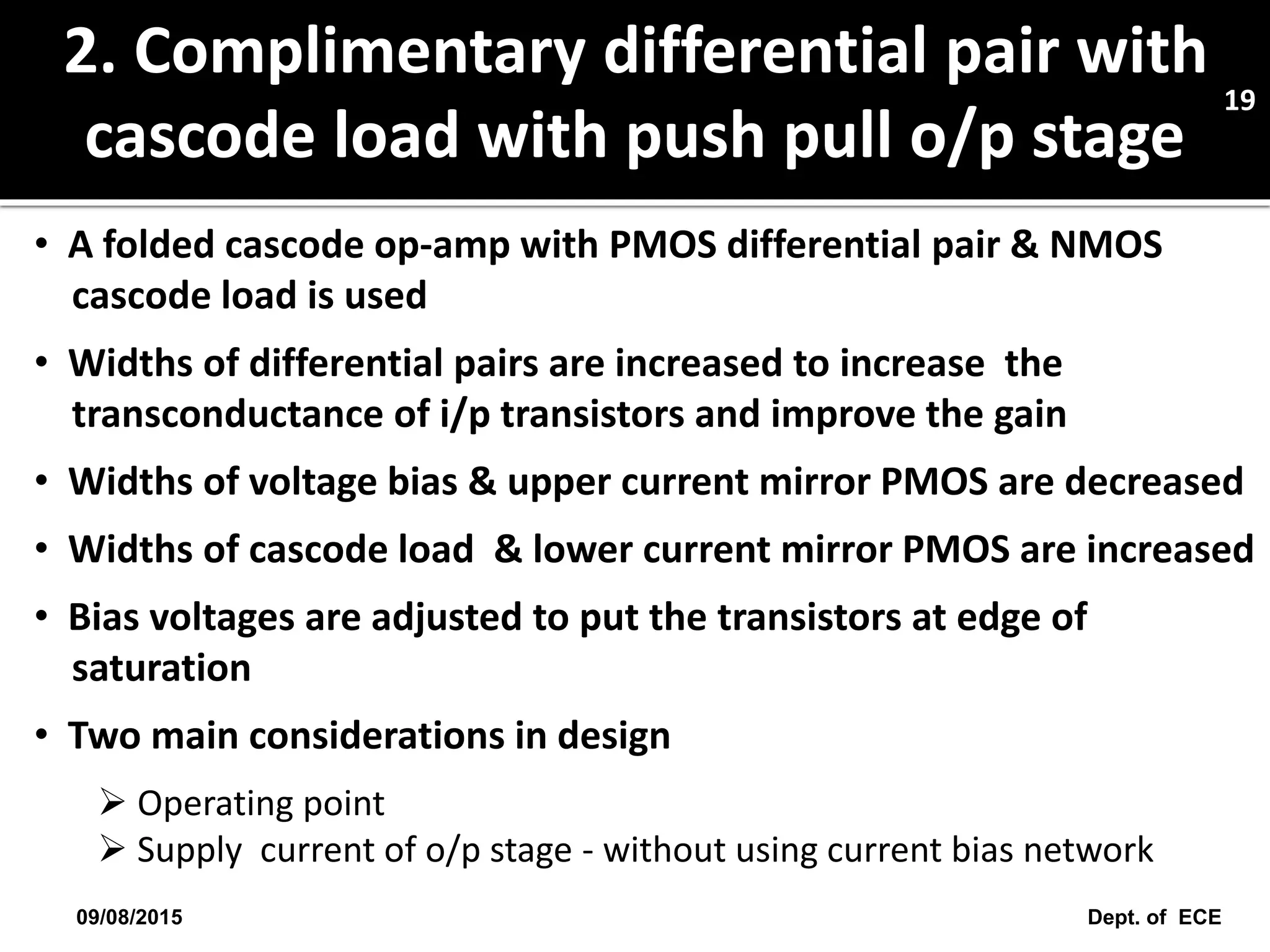Design and implementation of cmos rail to-rail operational amplifiers ...