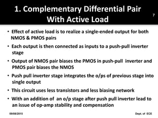 Design and implementation of cmos rail to-rail operational amplifiers ...