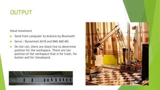 Design and implementation of color tracking method on Chess Robot Using Camera | PPT