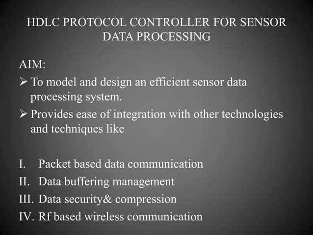Design and implementation of hdlc procedures | PPTX