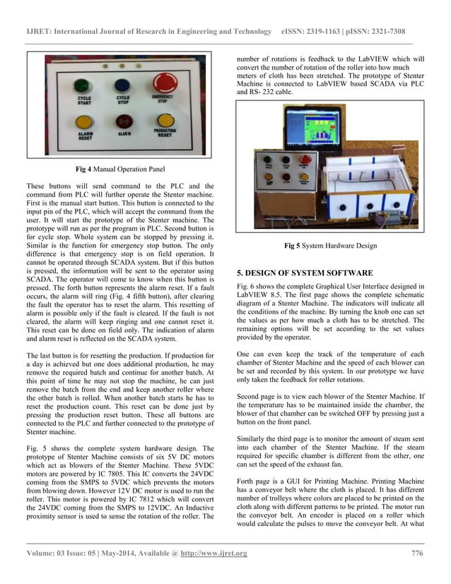 Design and implementation of labview based scada for textile mills | PDF