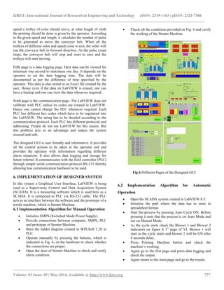 Design and implementation of labview based scada for textile mills | PDF