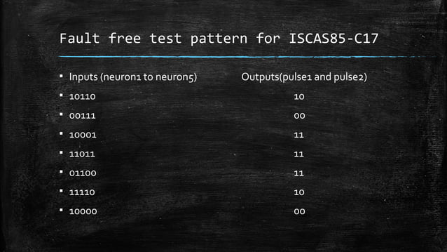 Design And Implementation Of Neural Network Based Circuits For Vlsi Testing Ppt 
