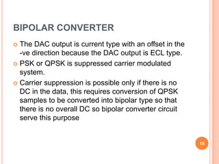 Design and implementation of qpsk modulator using digital subcarrier | PPTX