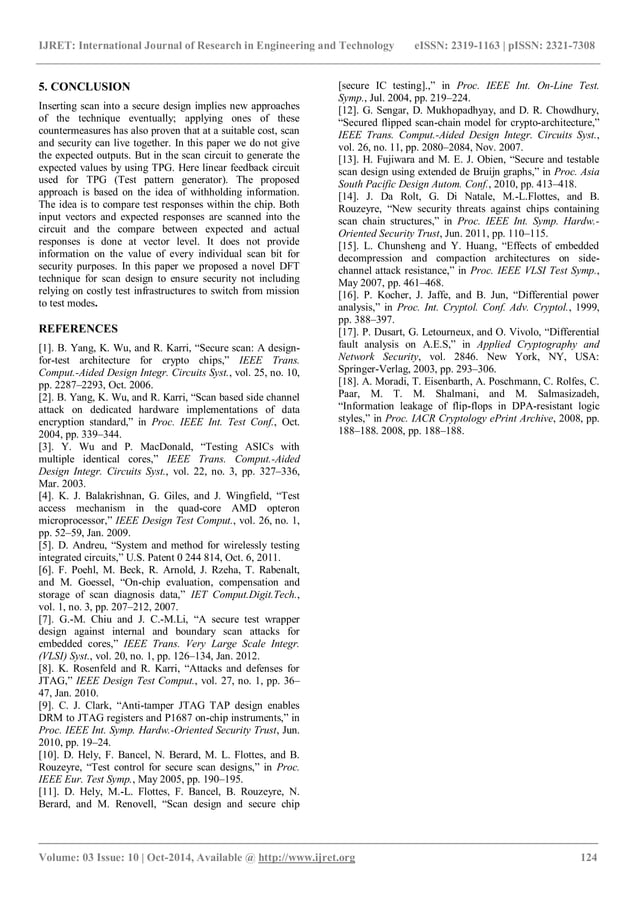 Design and implementation of secured scan based attacks on ic’s by using on chip comparison | PDF