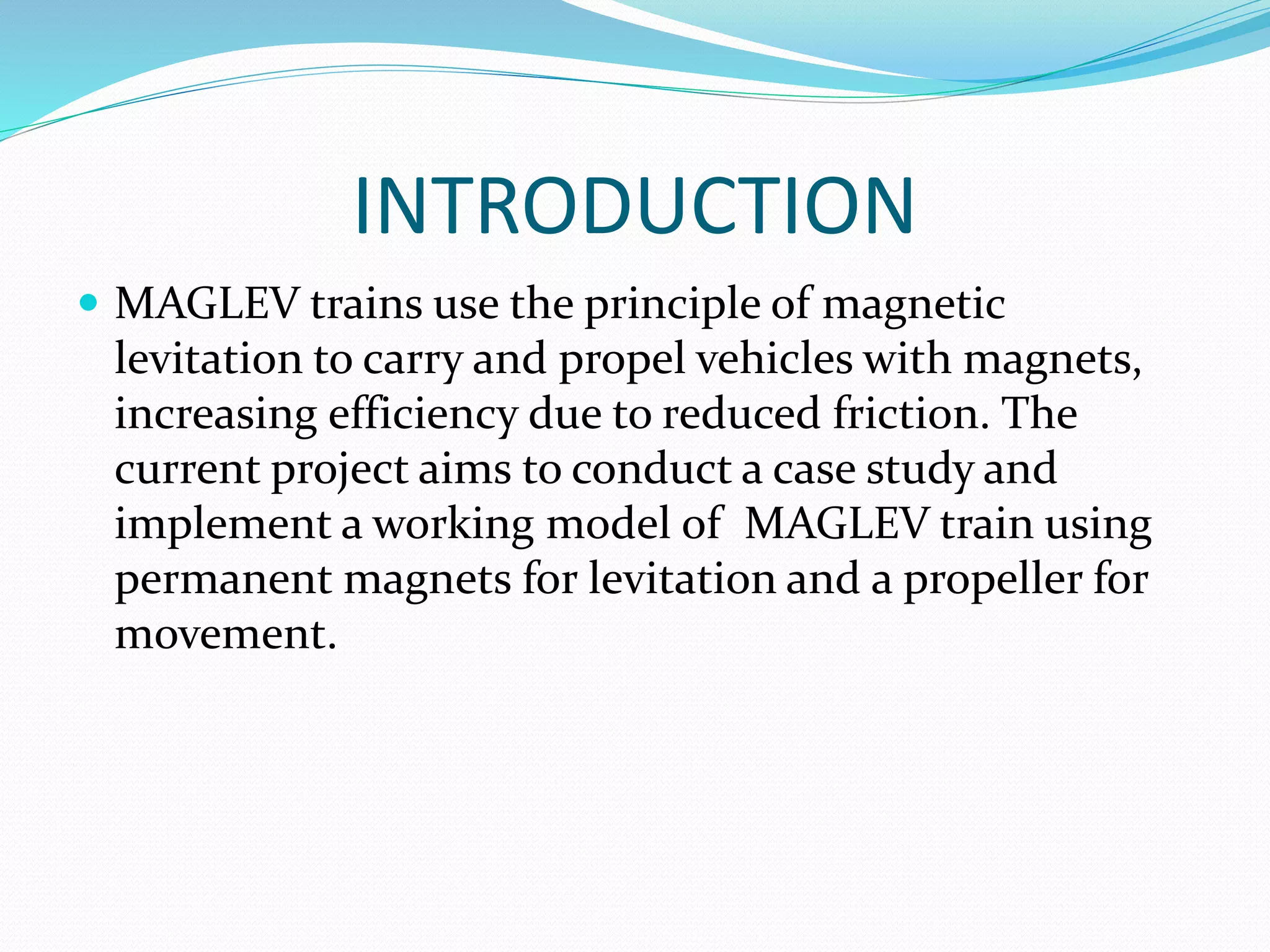 Design and implementation of small scale maglev train model | PPTX