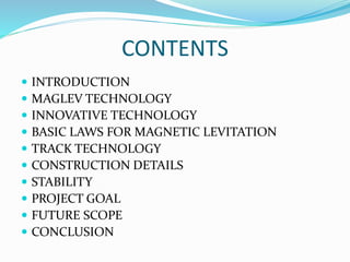 Design and implementation of small scale maglev train model | PPTX