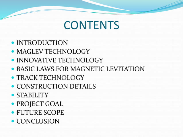 Design and implementation of small scale maglev train model | PPTX
