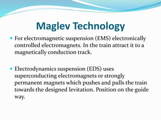 Design and implementation of small scale maglev train model | PPTX