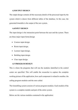 Design and implementation of students timetable management system | PDF