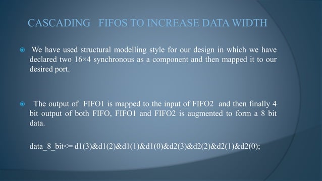 Design and Implementation of Synchronous FIFO Interfaced with RAM.pptx