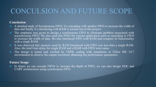 Design and Implementation of Synchronous FIFO Interfaced with RAM.pptx