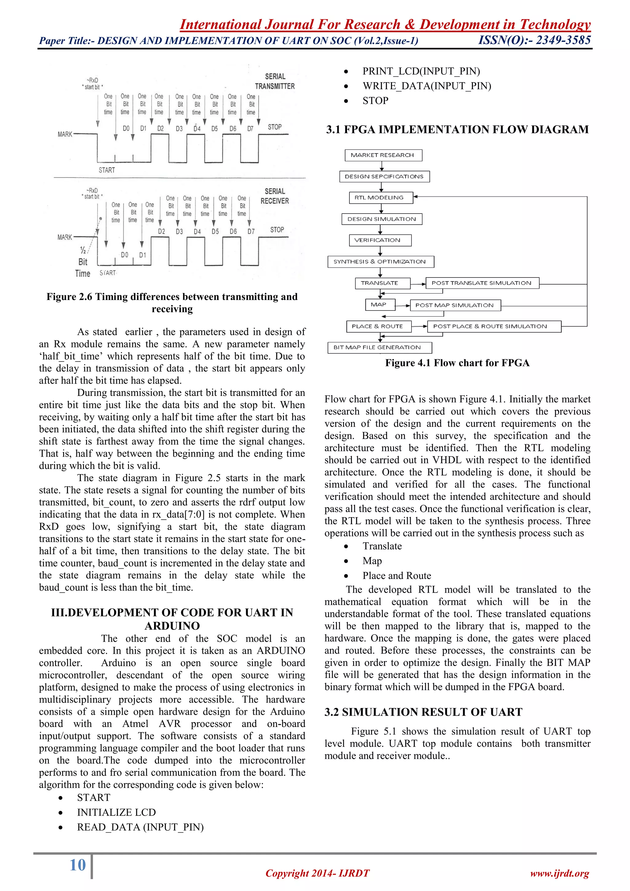 Design and implementation of uart on soc | PDF