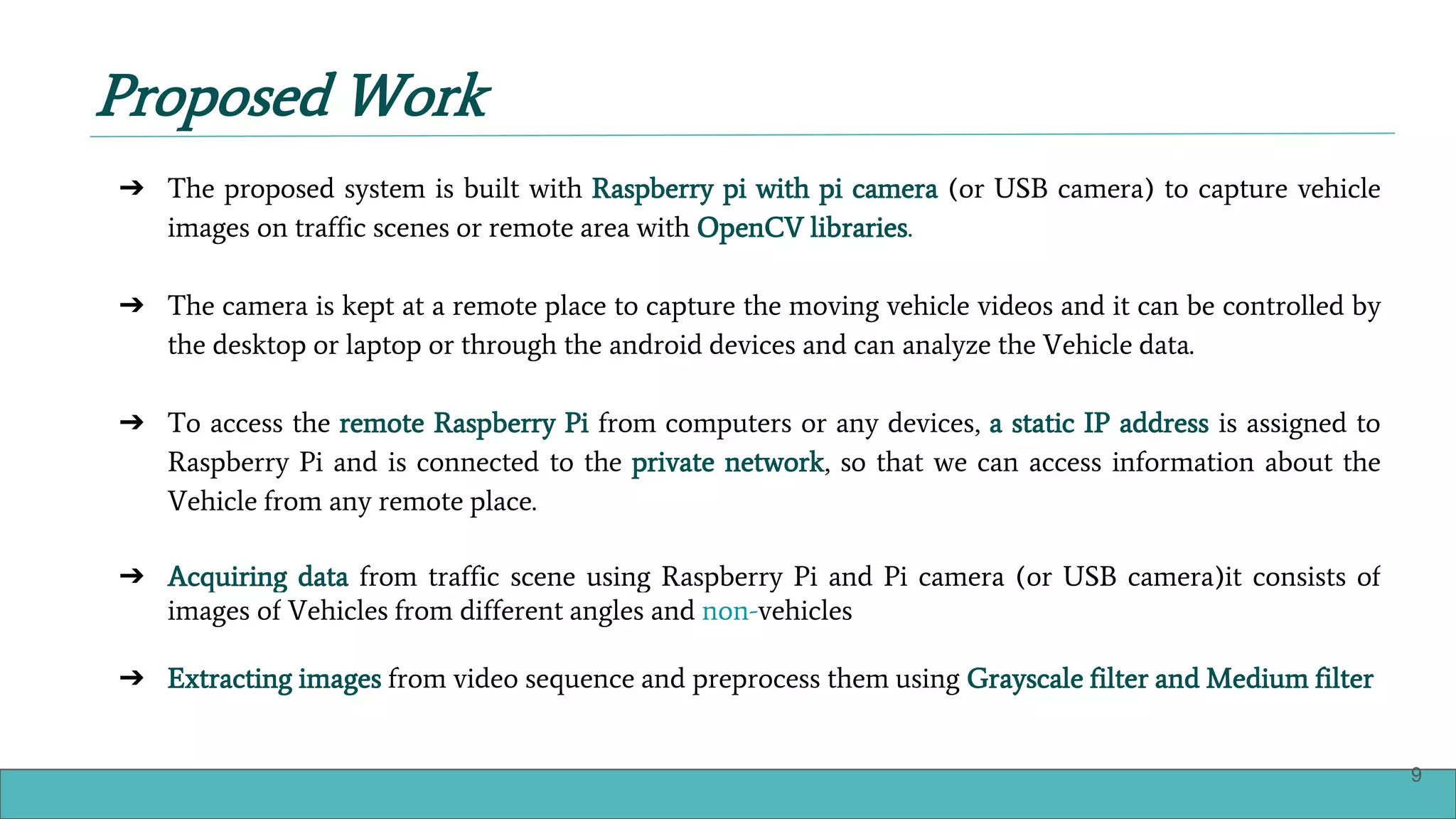 Design and Implementation of Vehicle Detection System for various ...