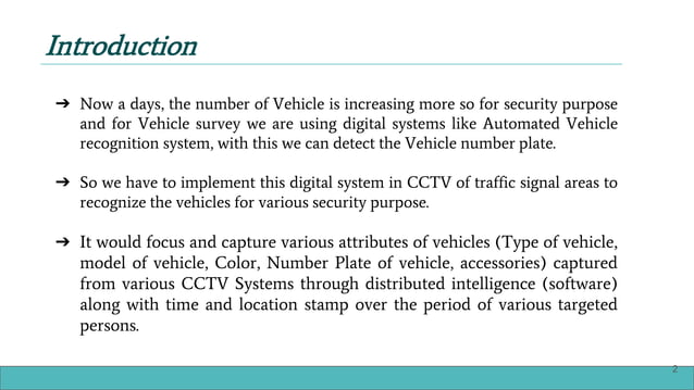 Design and Implementation of Vehicle Detection System for various ...