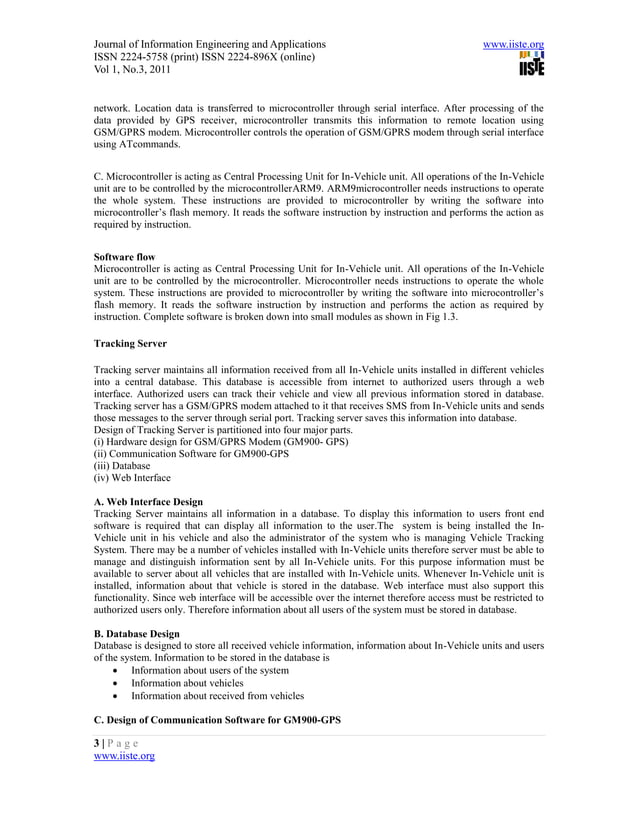Design And Implementation Of Vehicle Tracking System Using Gps Pdf