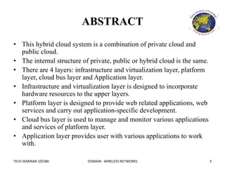 Design and implementation of hybrid cloud computing architecture based on cloud bus | PPT