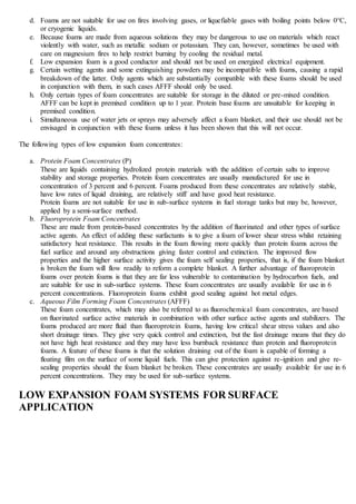 Design and installation of fixed foam fire extinguishing system | DOCX