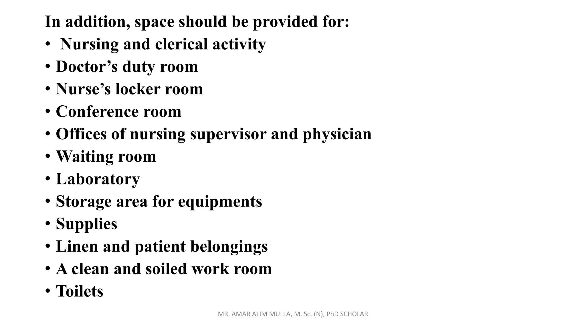 Design and layout of paediatric unit | PPTX
