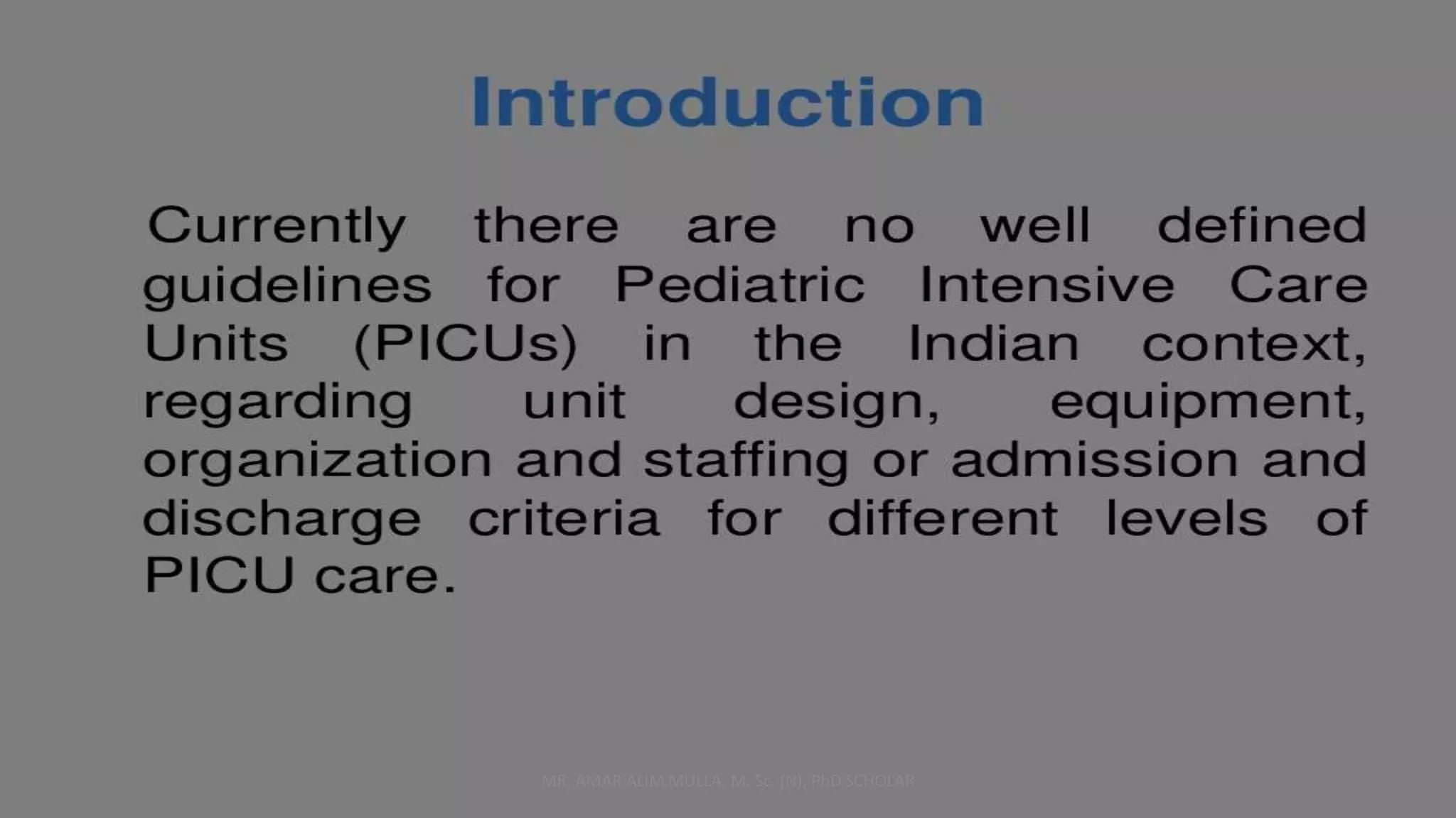 Design and layout of paediatric unit | PPTX