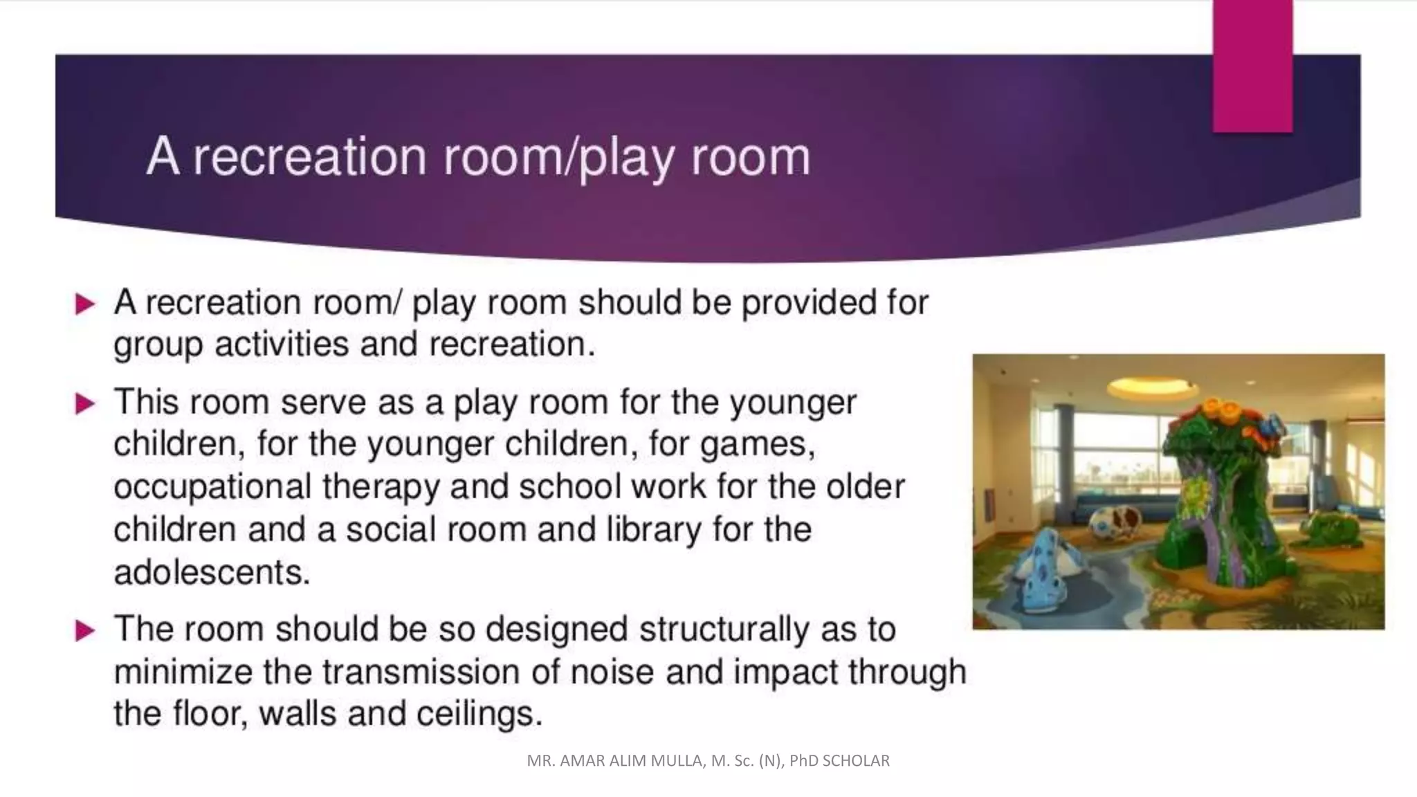 Design and layout of paediatric unit | PPTX