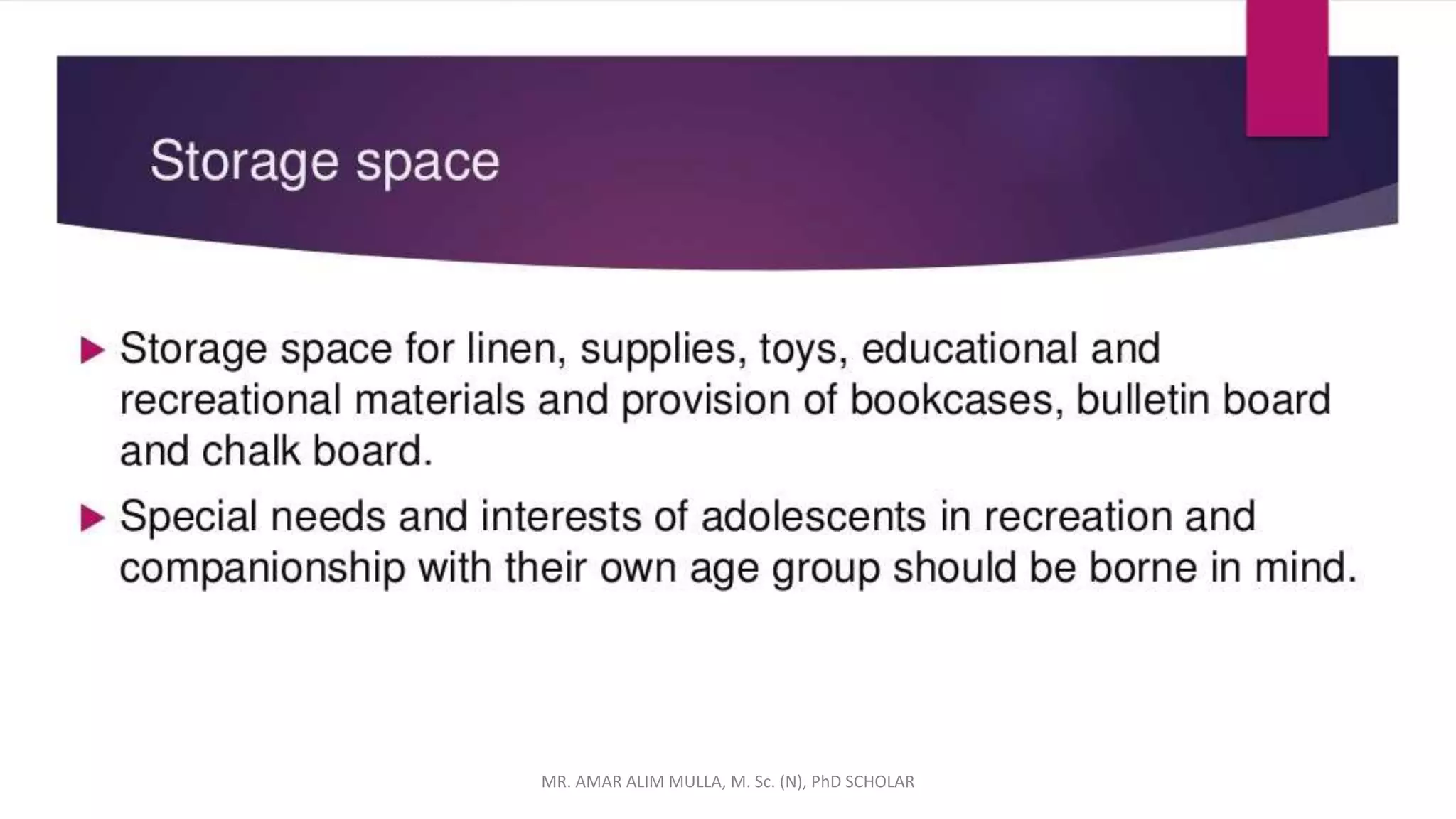 Design and layout of paediatric unit | PPTX