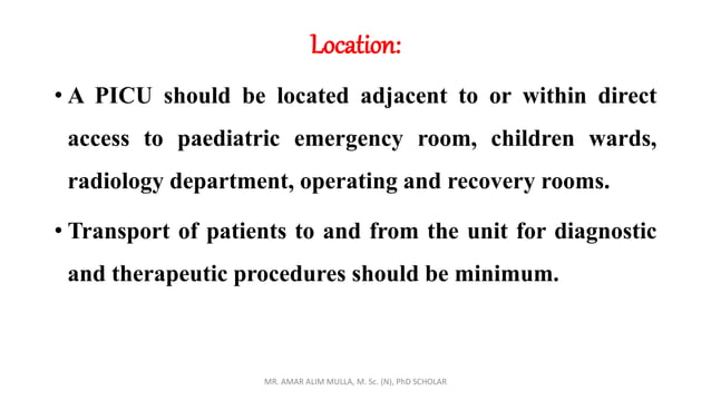 Design and layout of paediatric unit | PPTX | Medical Health