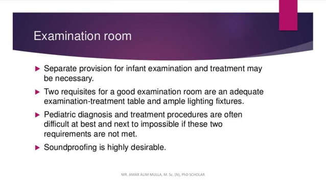 Design and layout of paediatric unit | PPTX | Medical Health