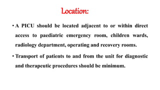 designand layout of paediatric unit.pptx