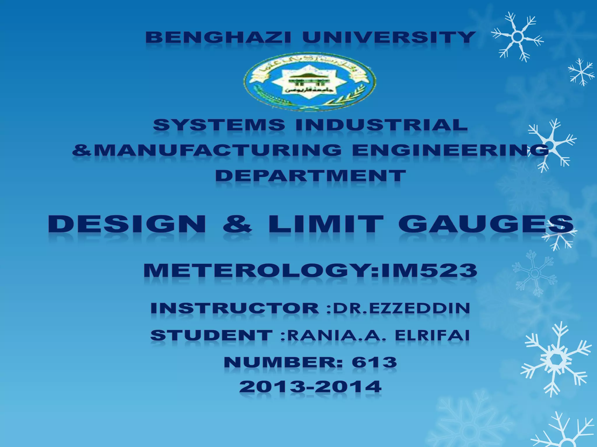 Design and limits Gauges | PDF