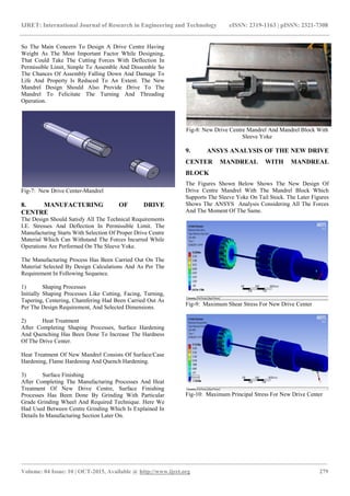 Design and manufacturing of drive center mandrel | PDF