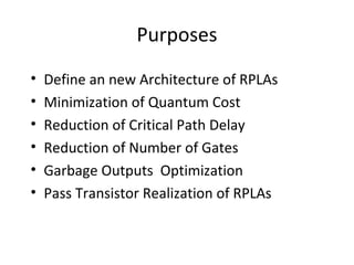 Design and minimization of reversible programmable logic arrays and its ...