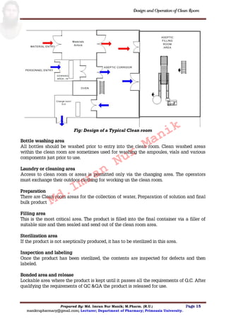 Design and operation of Clean room MANIK | PDF