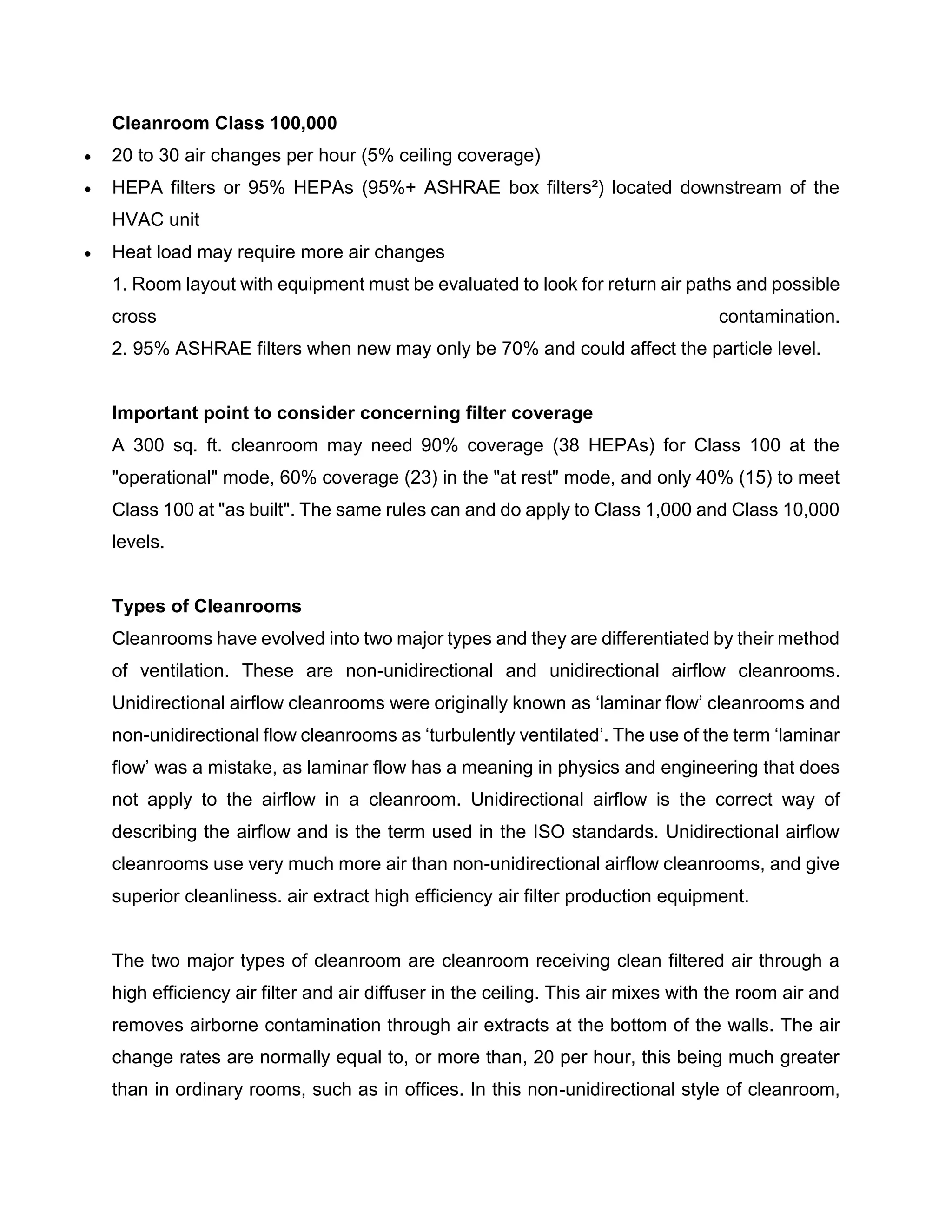 Design and operation of clean rooms | PDF
