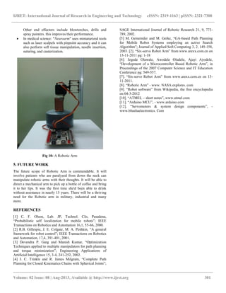 Design and operation of synchronized robotic arm | PDF