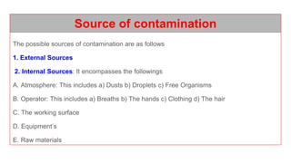 Design and Operations of Clean Room| Pharmacy | PPTX