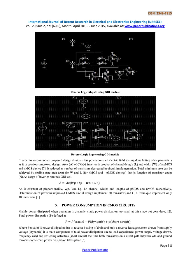 Design And Optimization Of Gdi Based 1 Bit Comparator Using Reverse