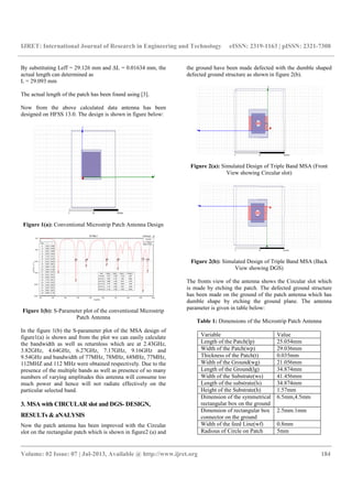 Design and optimization of microstrip patch antenna with | PDF ...