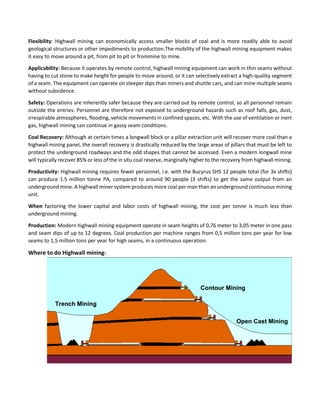Design and Performance of Highwall Mining | PDF